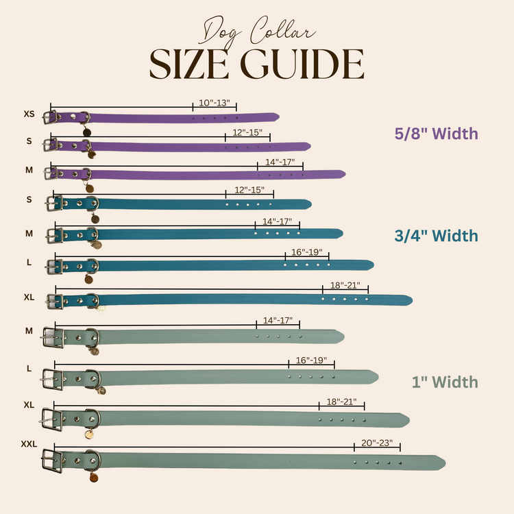 Size Guide – The Posh Pup Collective